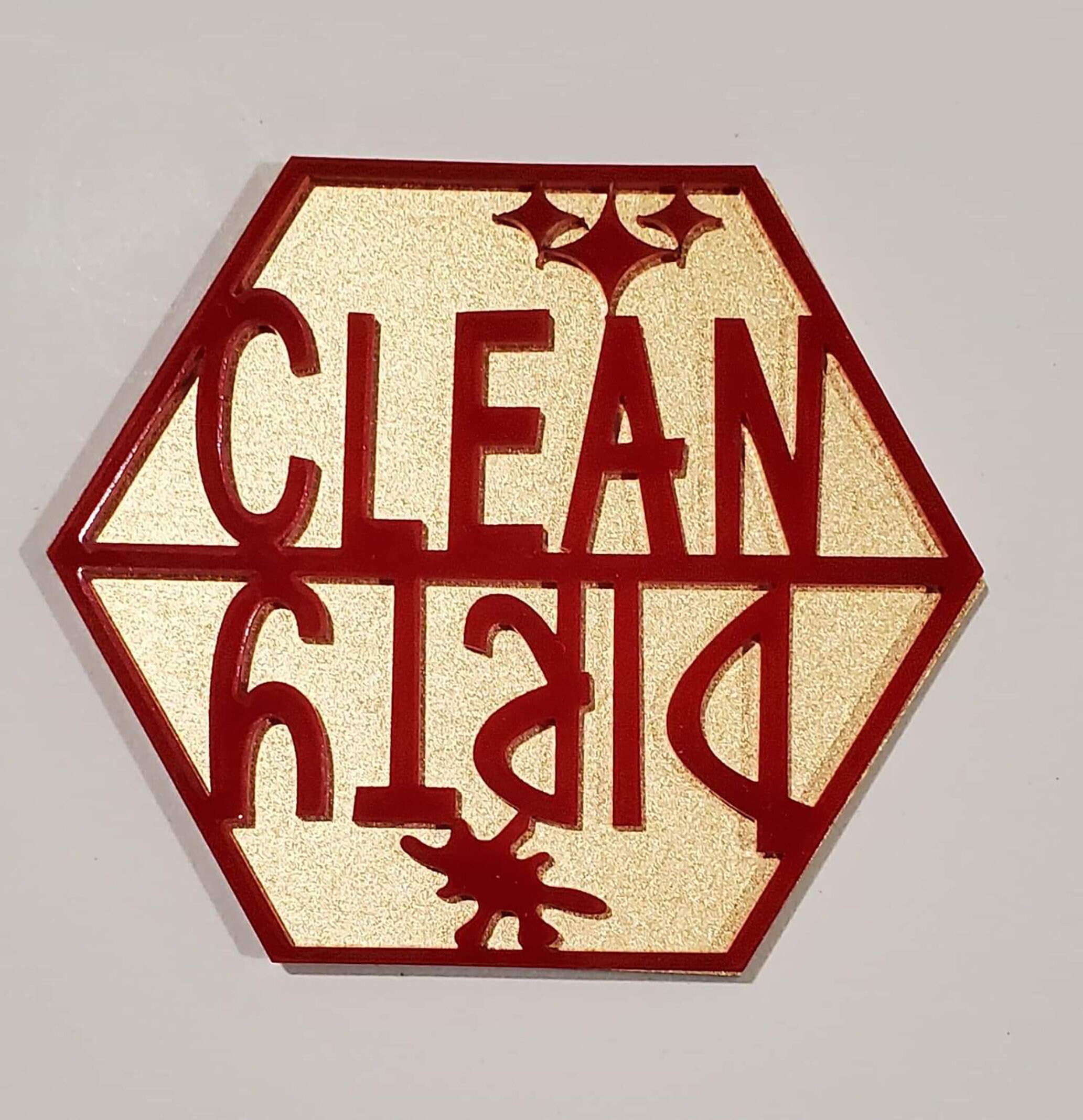 Clean/dirty Digital, Laser Cut File for Dishwasher, SVG and PDF Files ...