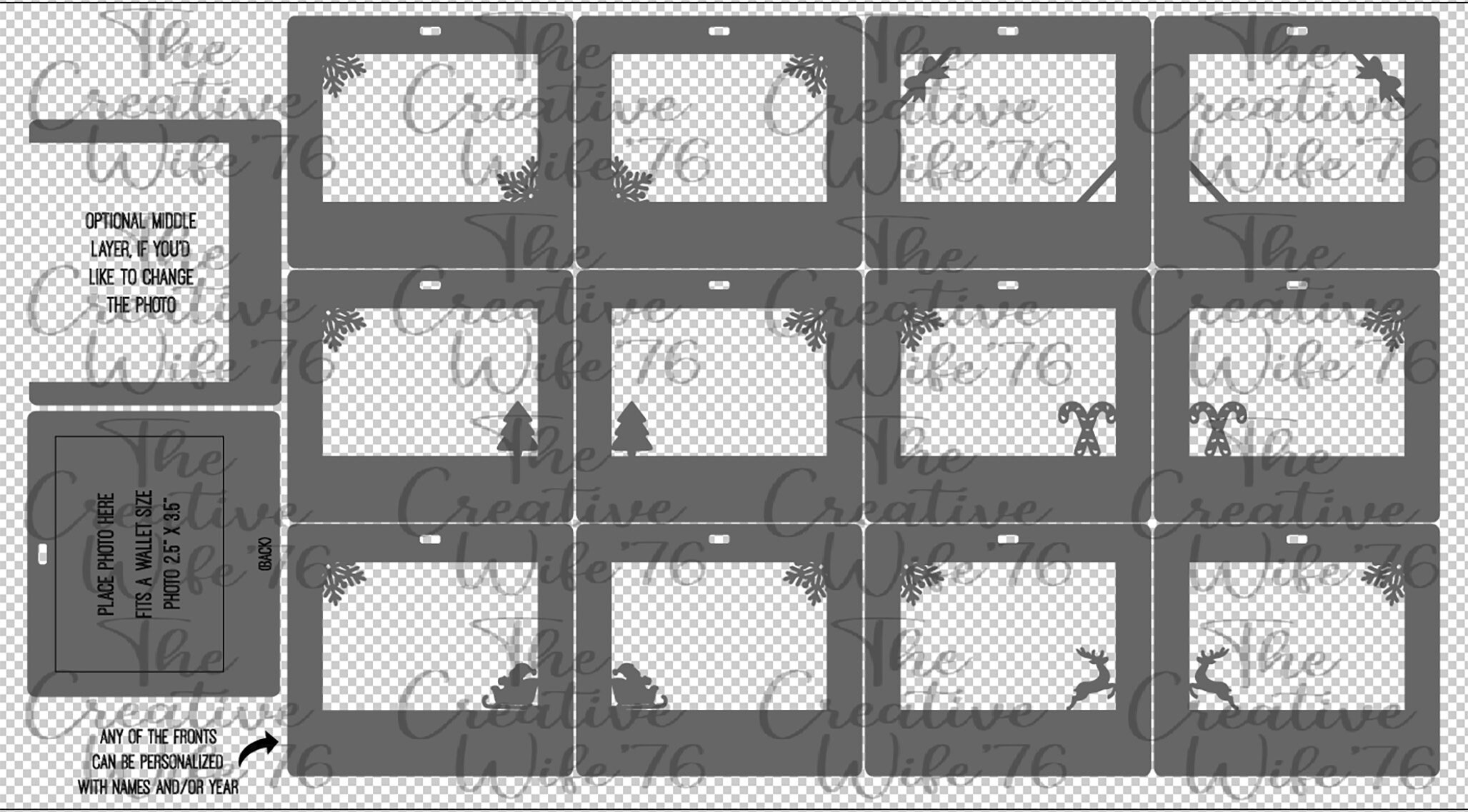 Personalizable Wallet Sized Photo Ornament Vertical & - Etsy