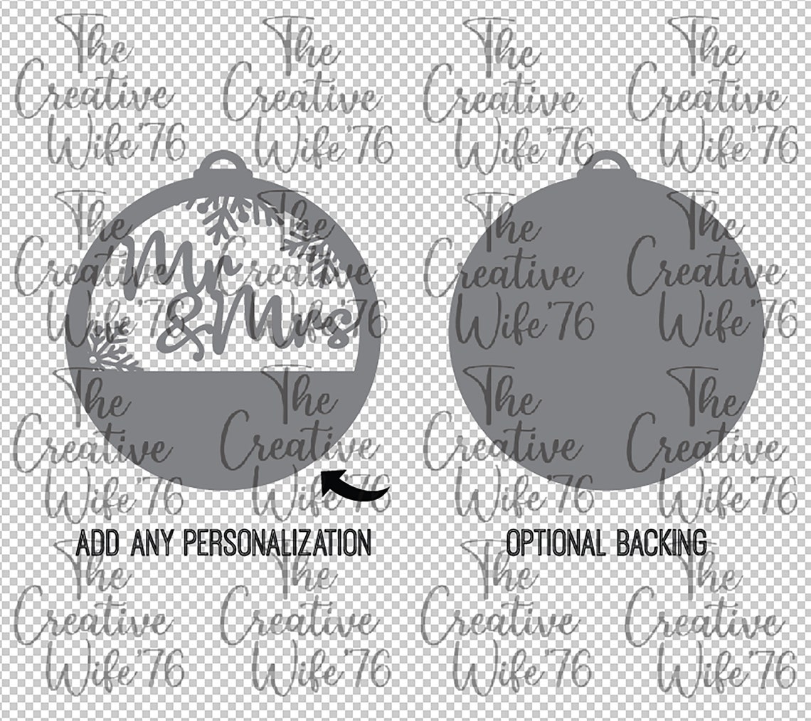 Personalizable 'our First Christmas As' Mr and Mrs - Etsy