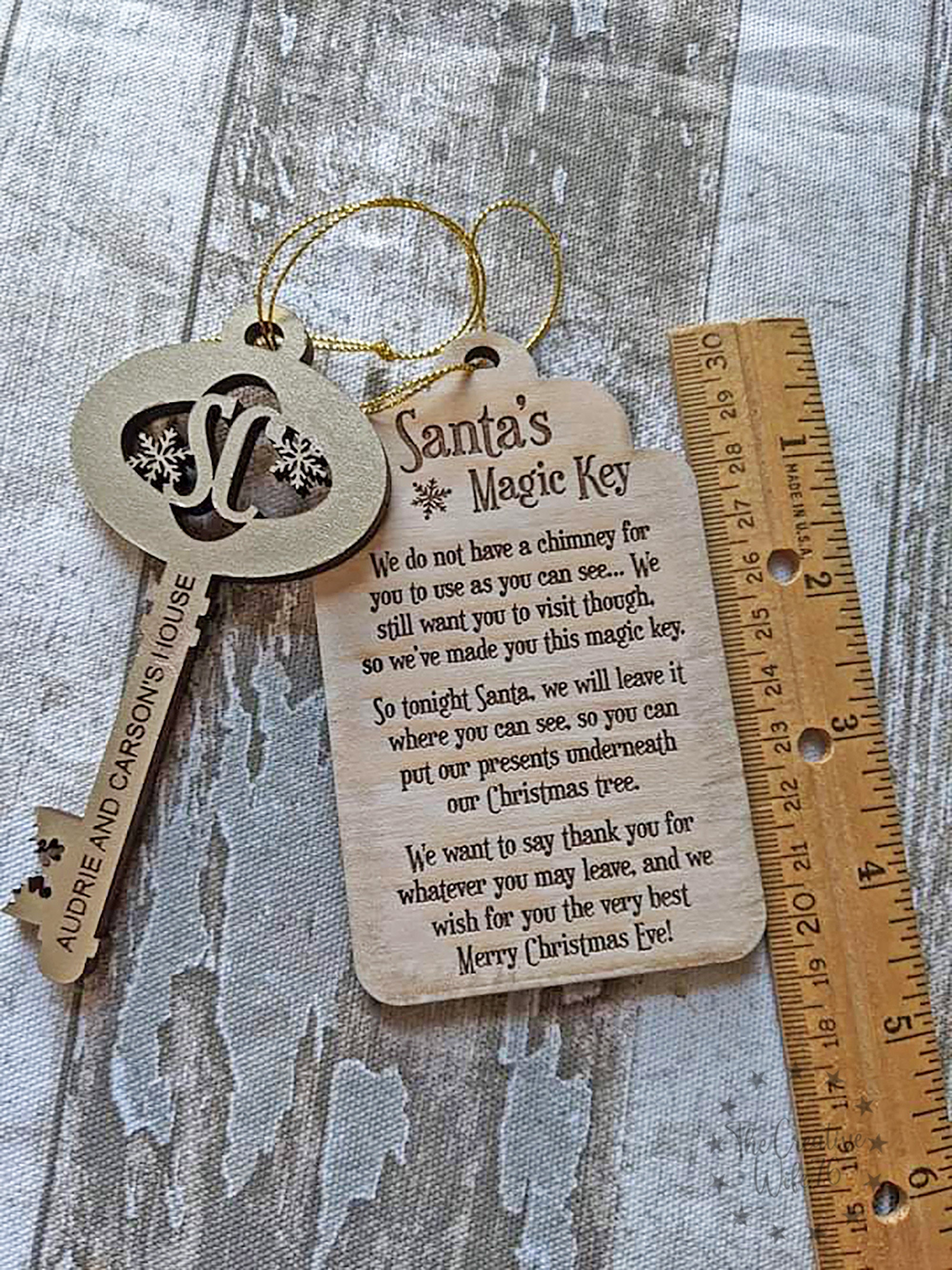 Santa's Magic Key, Engraved and Scored Versions Available, Digital ...