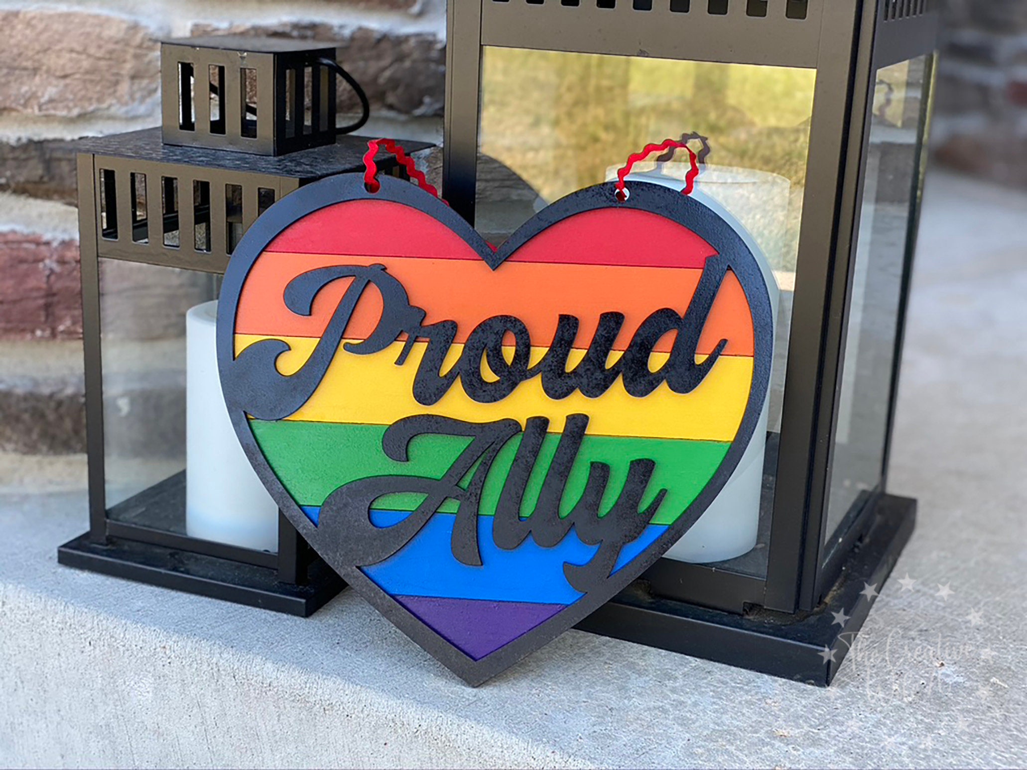 LGBTQIA Proud Ally Sign No Physical Item Digital Laser | Etsy