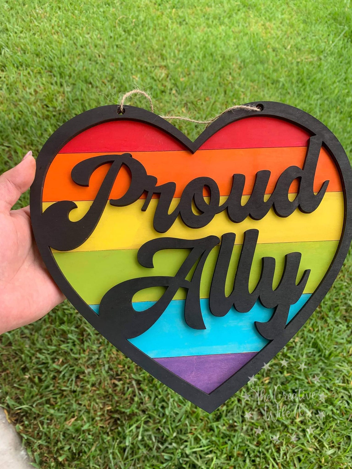 LGBTQIA Proud Ally Sign No Physical Item Digital Laser | Etsy