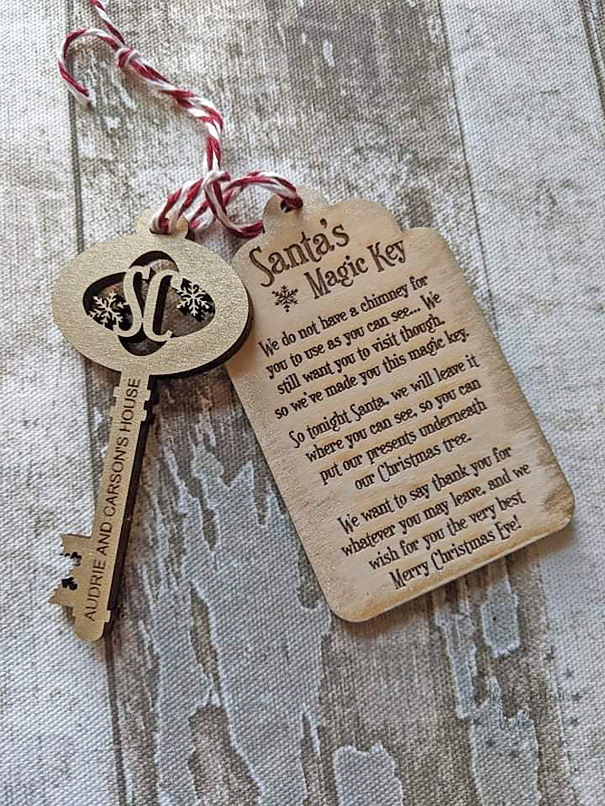 Santa's Magic Key, Engraved and Scored Versions Available, Digital ...