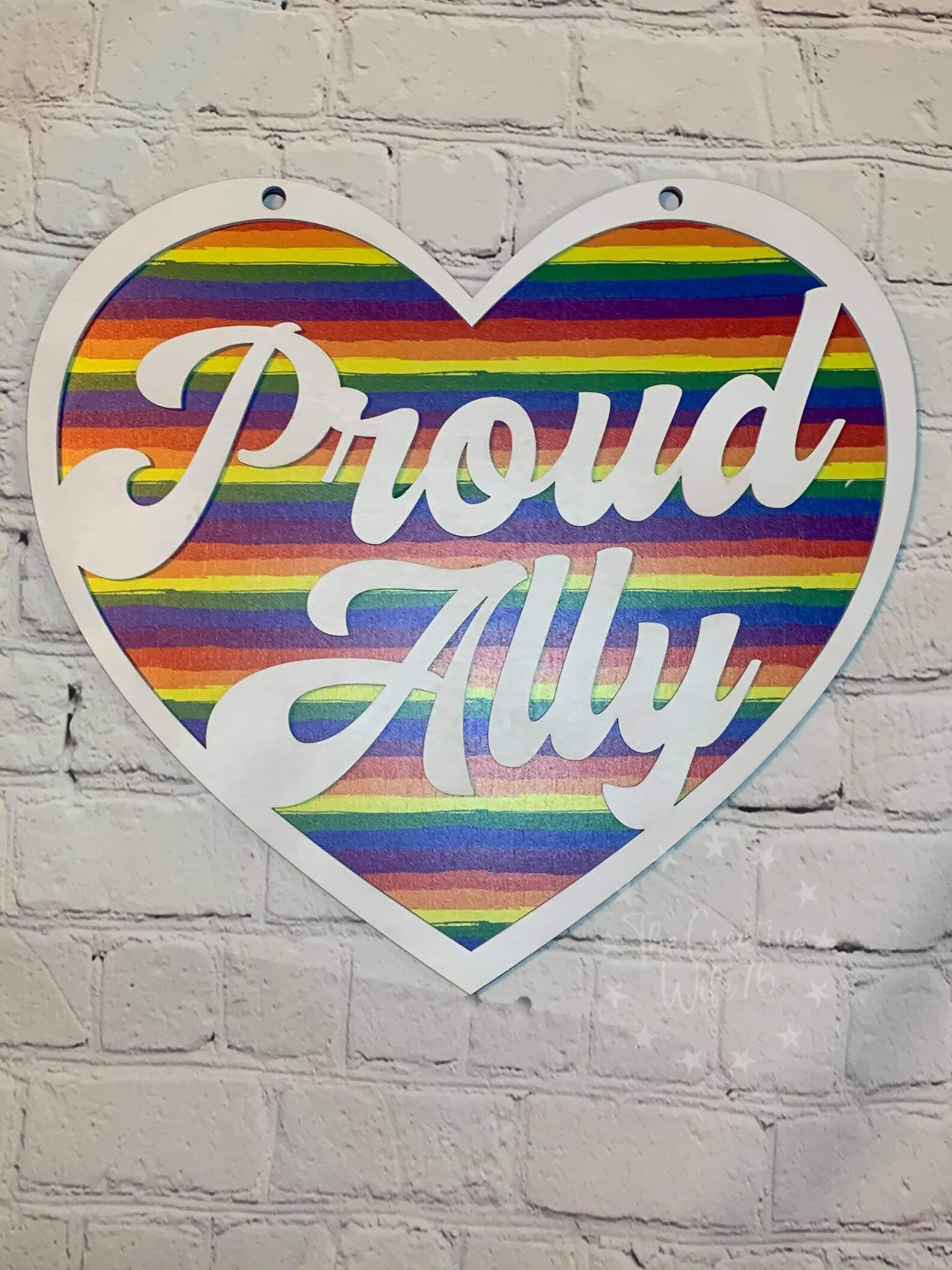 LGBTQIA Proud Ally Sign No Physical Item Digital Laser | Etsy