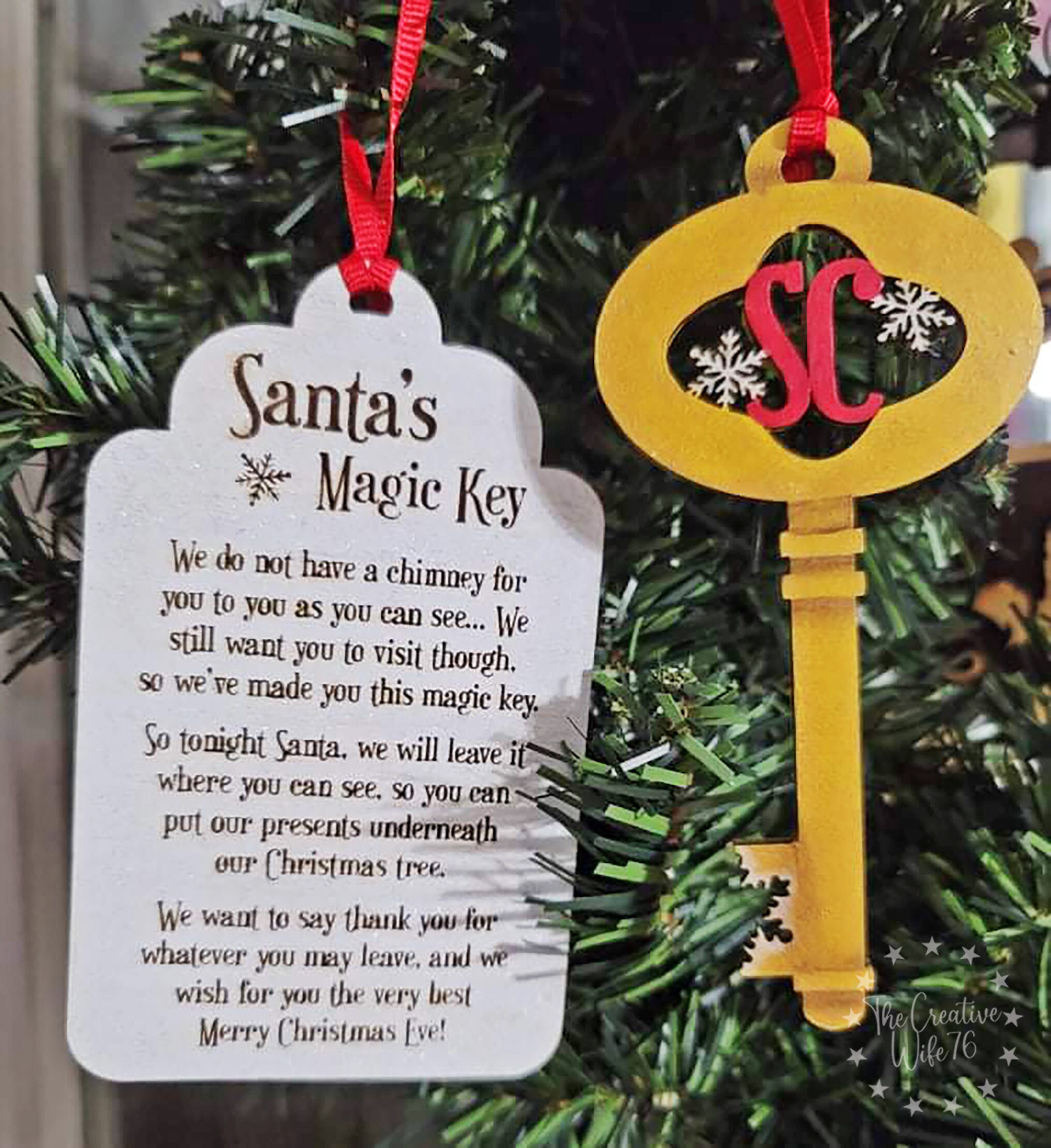 Santa's Magic Key, Engraved and Scored Versions Available, Digital ...
