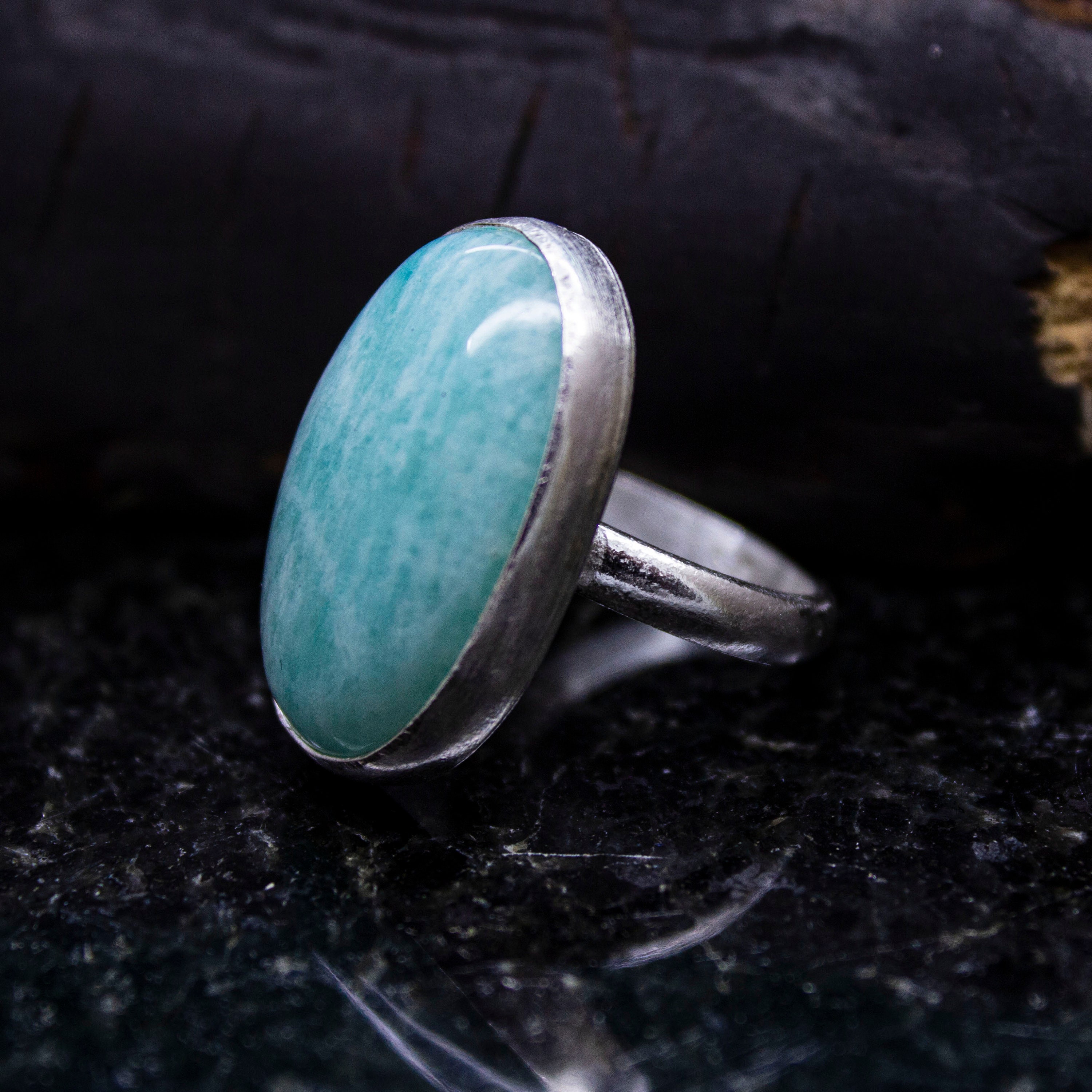 Amazonit Ring 24K Vergoldetes 925 Sterling Silber Oval cut - Etsy.de