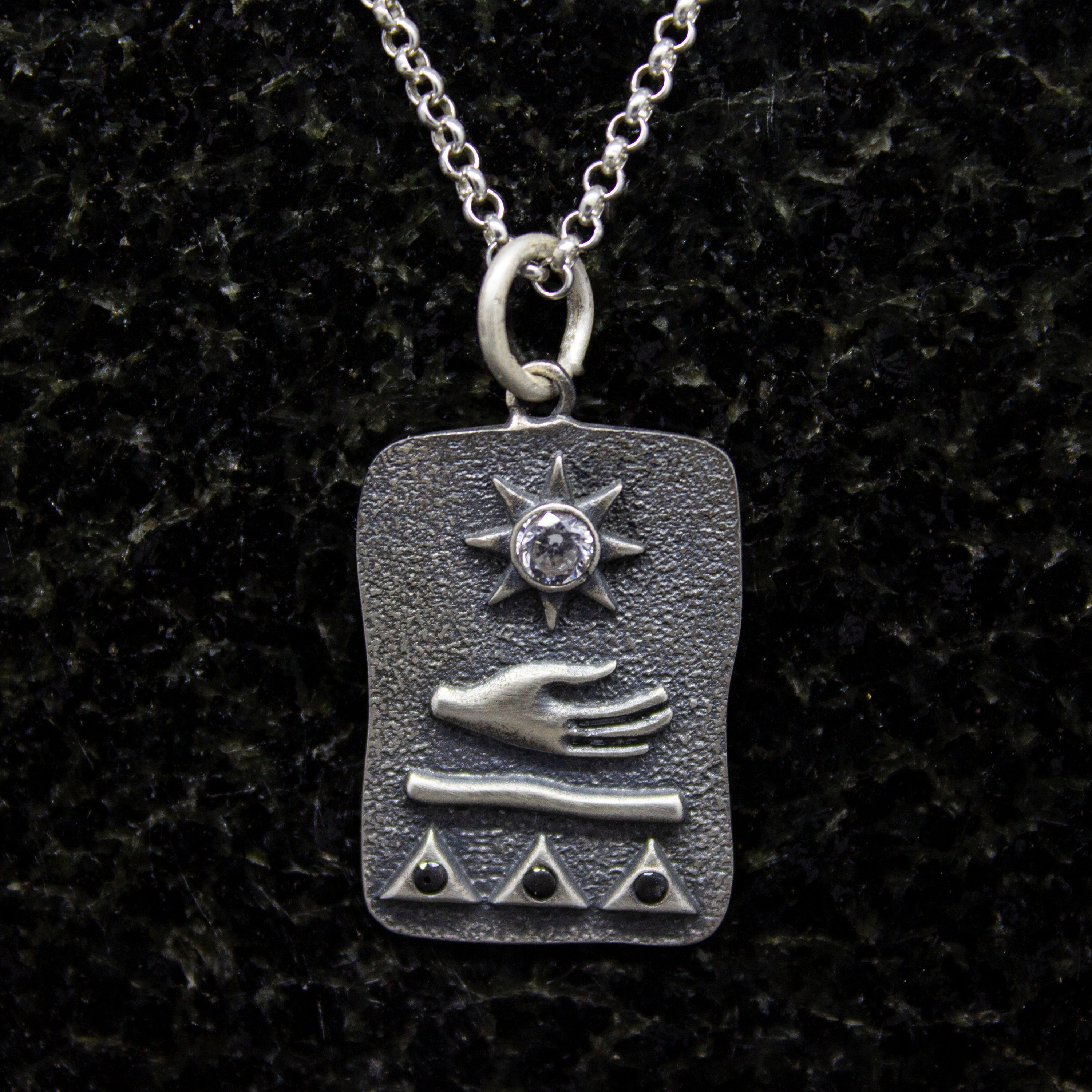 Four Element Pendant, 925 Sterling Silver, Spiritual Jewelry, Amulet ...