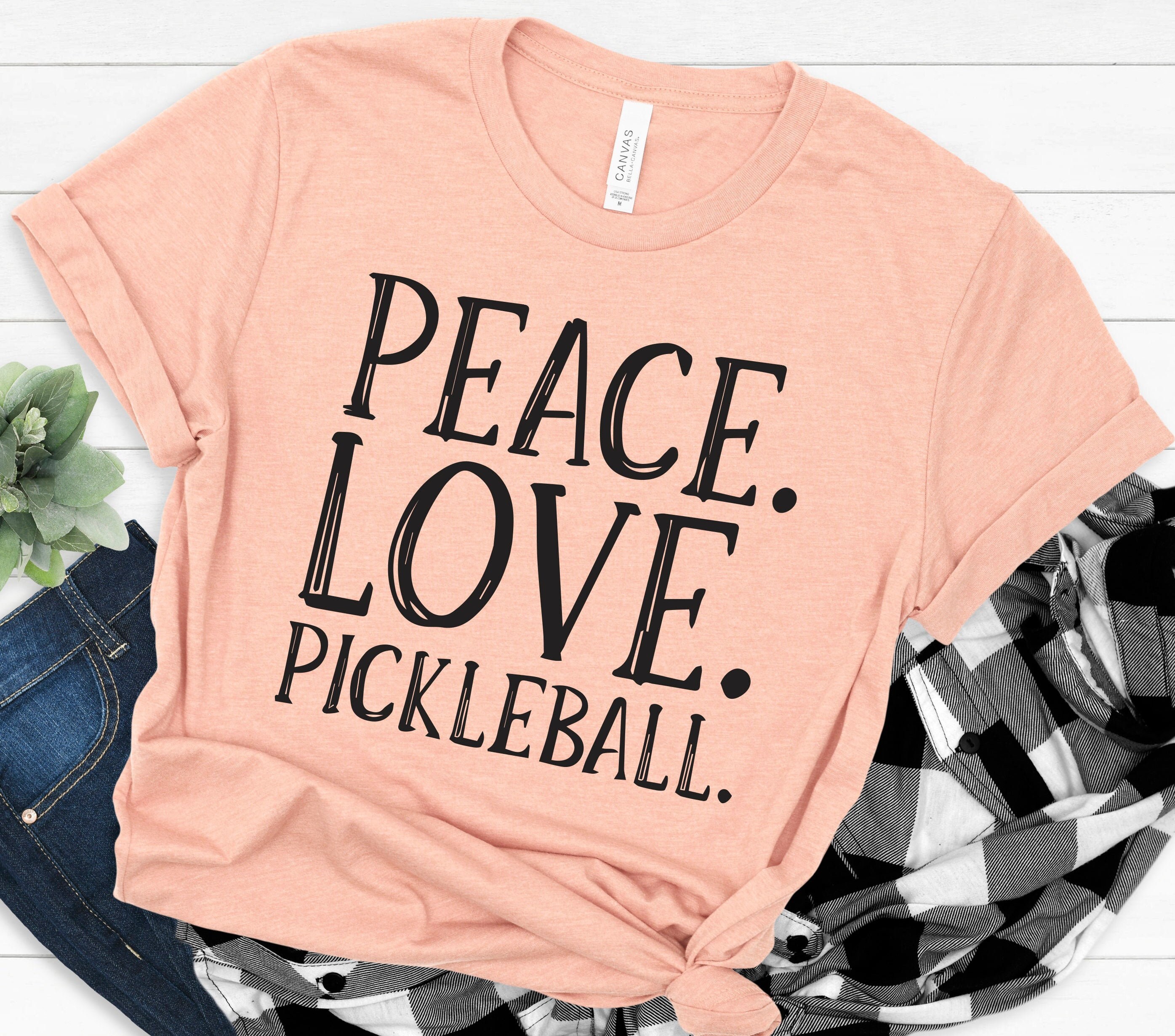 Peace Love Pickleball Shirt / Pickleball Tee/ Pickleball | Etsy