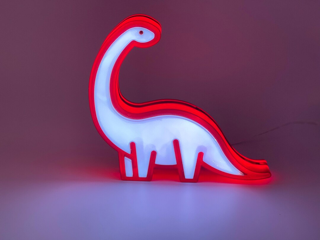 Dino Night Light Dinosaur Multicolored Design Atmosphere - Etsy