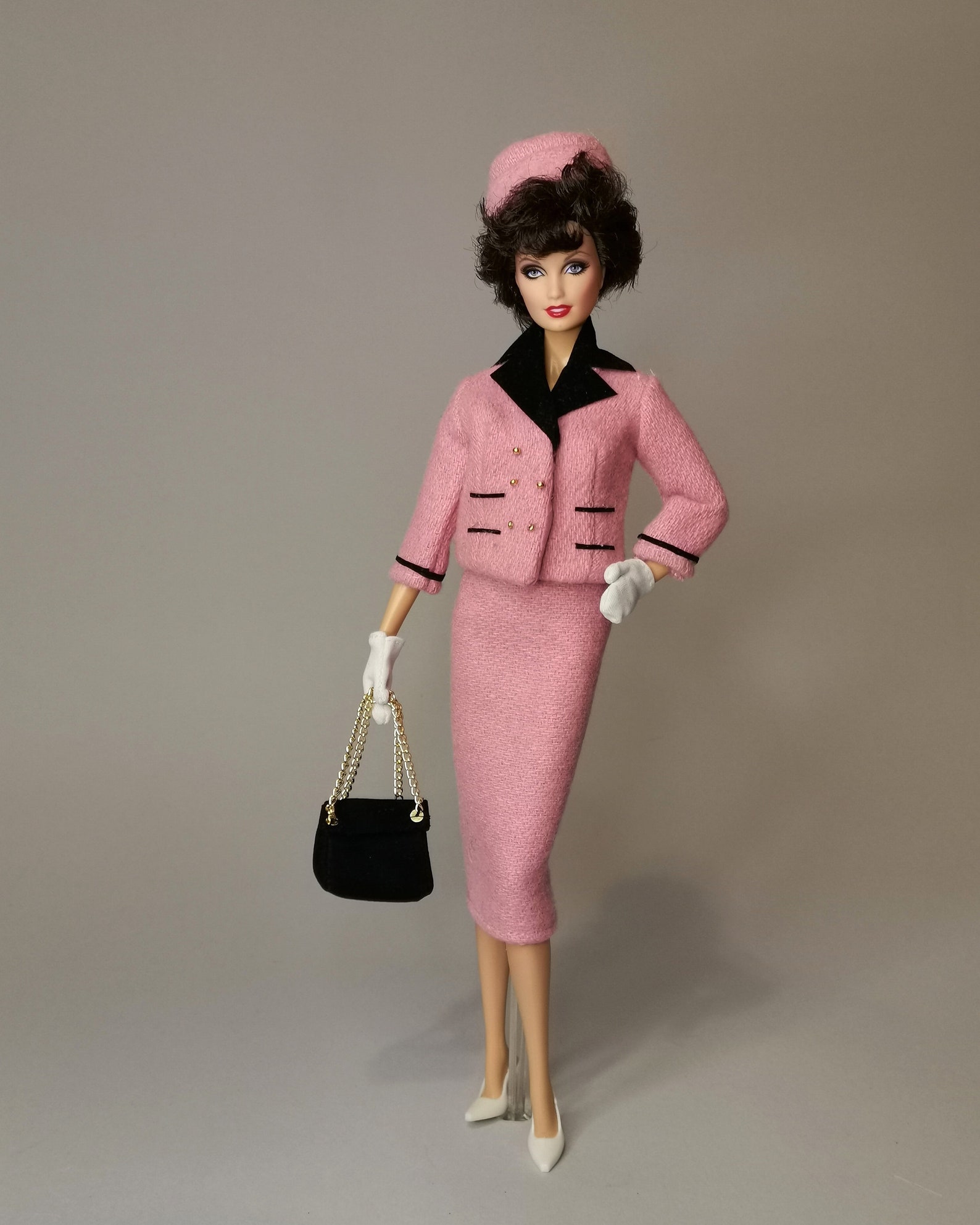 Jackie Kennedy Pink Suit for Standard Barbie Doll 1/6 - Etsy Sweden