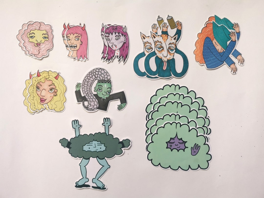 GREEN Sticker Pack - Etsy