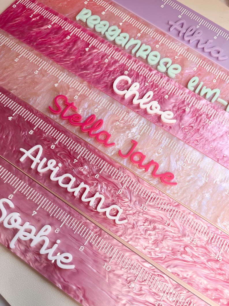 Acrylic Ruler Custom Ruler Kids Ruler Crafting Ruler Teacher Ruler - Etsy
