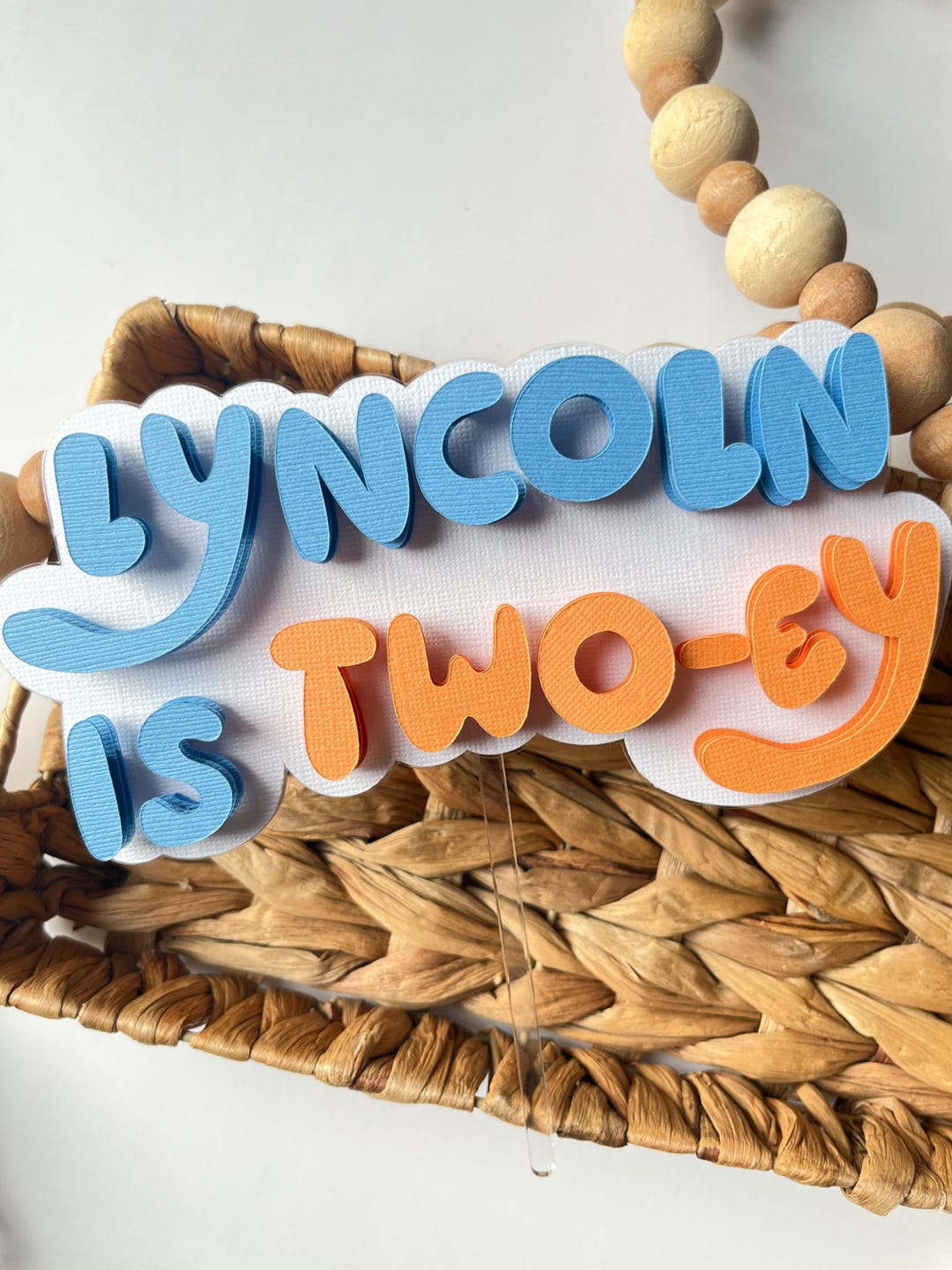 Two-ey Cake Topper Blue Dog Cake Topper Orange Dog Cake Topper - Etsy