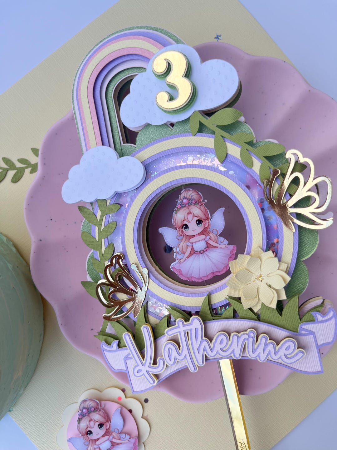 Fairy Cake Topper Fairy Princess Butterfly Cake Topper - Etsy