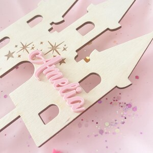 Princess Castle Cake Topper Wood Cake Topper Acrylic Cake Topper - Etsy