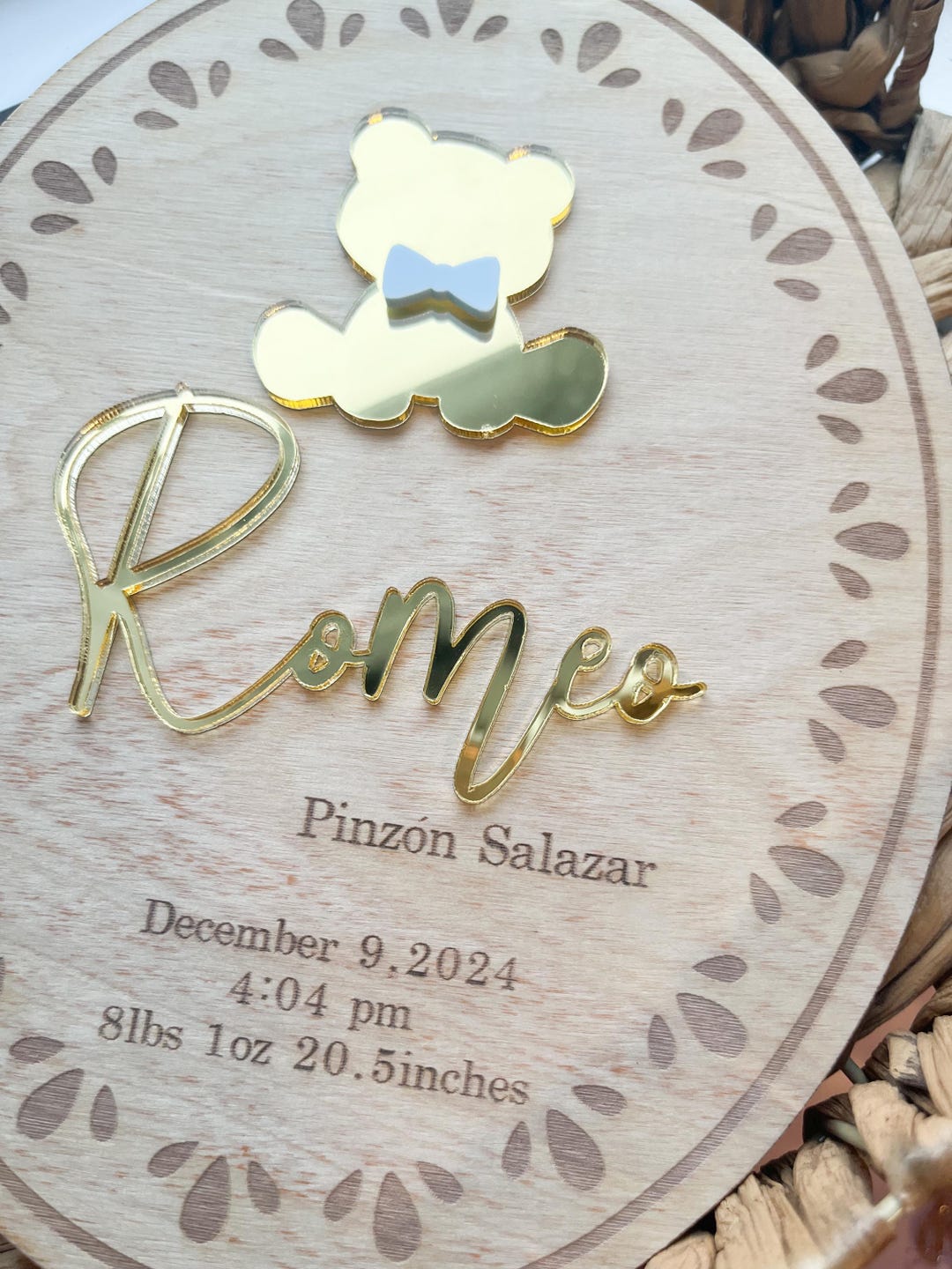 Baby Welcome Sign Baby is Here Sign Baby Arrival Sign Teddy Bear Baby ...