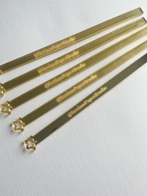 Personalized Cake Topper Sticks, Engraved Cake Topper Sticks, Cake ...