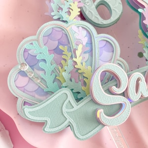 Mermaid Cake Topper Mermaid Theme Under the Sea Decorations - Etsy