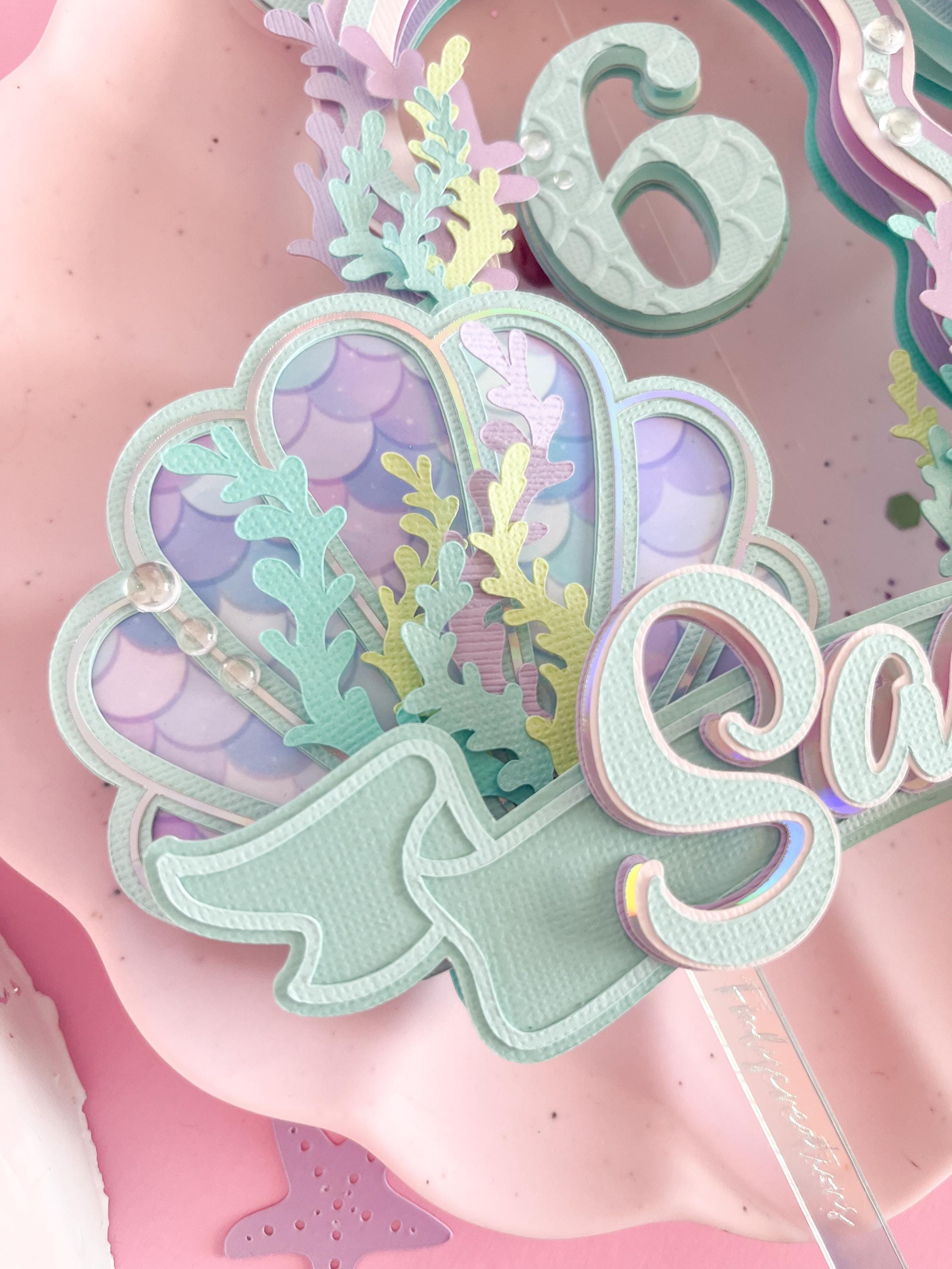 Mermaid Cake Topper Mermaid Theme Under the Sea Decorations - Etsy