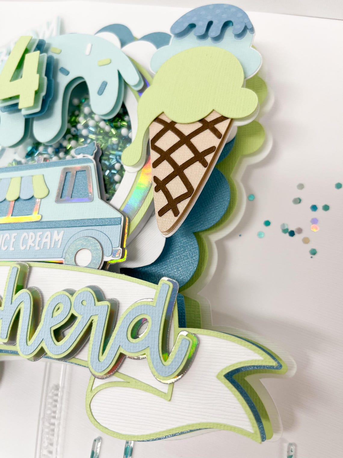 Ice Cream Cake Topper Ice Cream Birthday Sweet One Topper Ice Cream ...