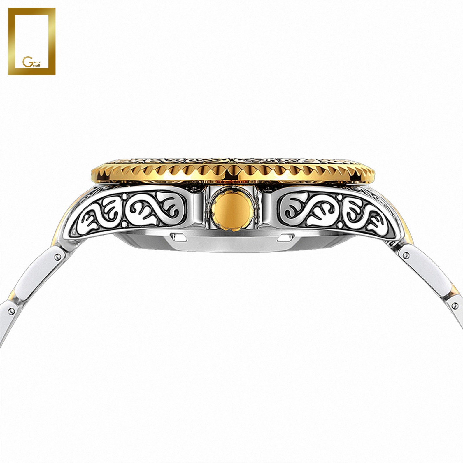 Gold/silver Luxury Engraved Skeleton Mechanical Watch - Etsy