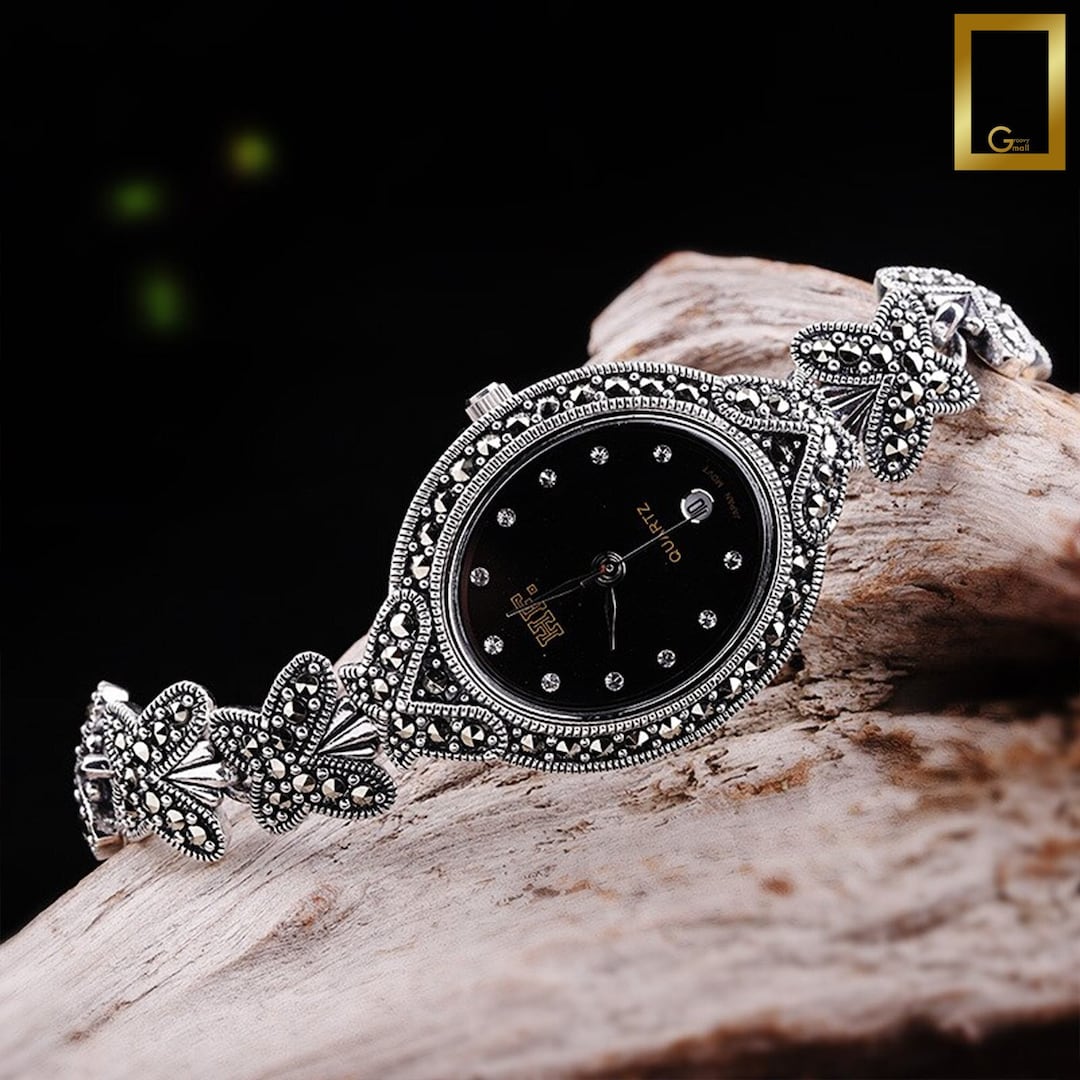 925 Sterling Silver Ladies Watch Watch Bracelet Handmade - Etsy