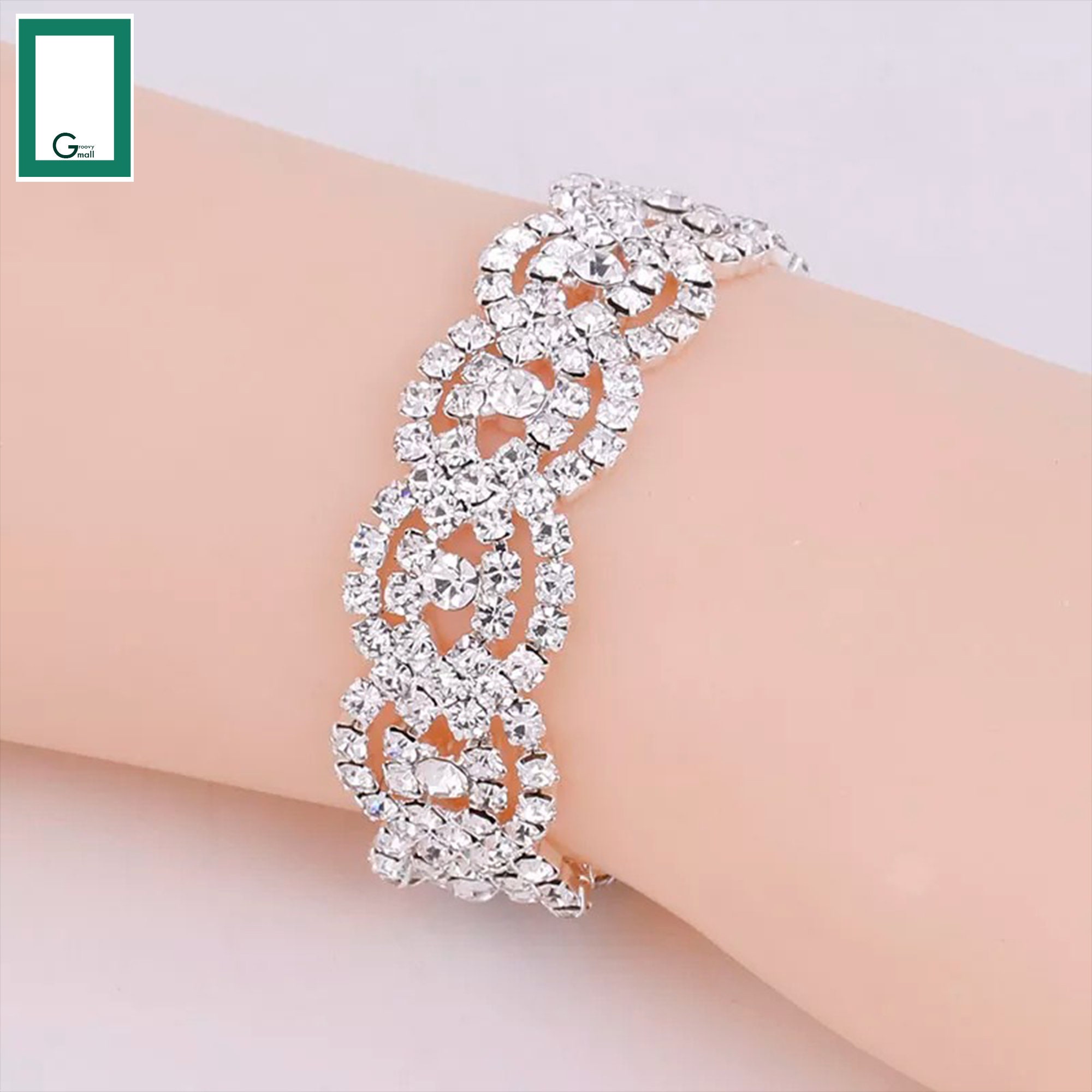 Crystal Bridal Jewelry Set For Women Necklace Earrings And | Etsy