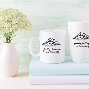 Mountains, Believe in Self, Printable Wall Art, Inspirational Quote ...