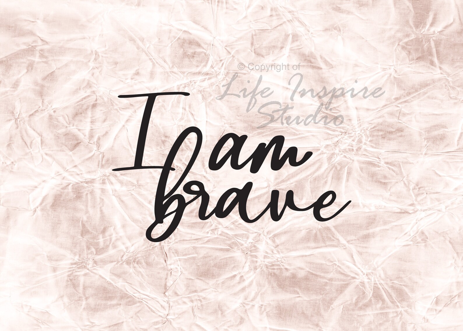 I Am Brave, Affirmation, Printable Wall Art, Inspirational Quote ...