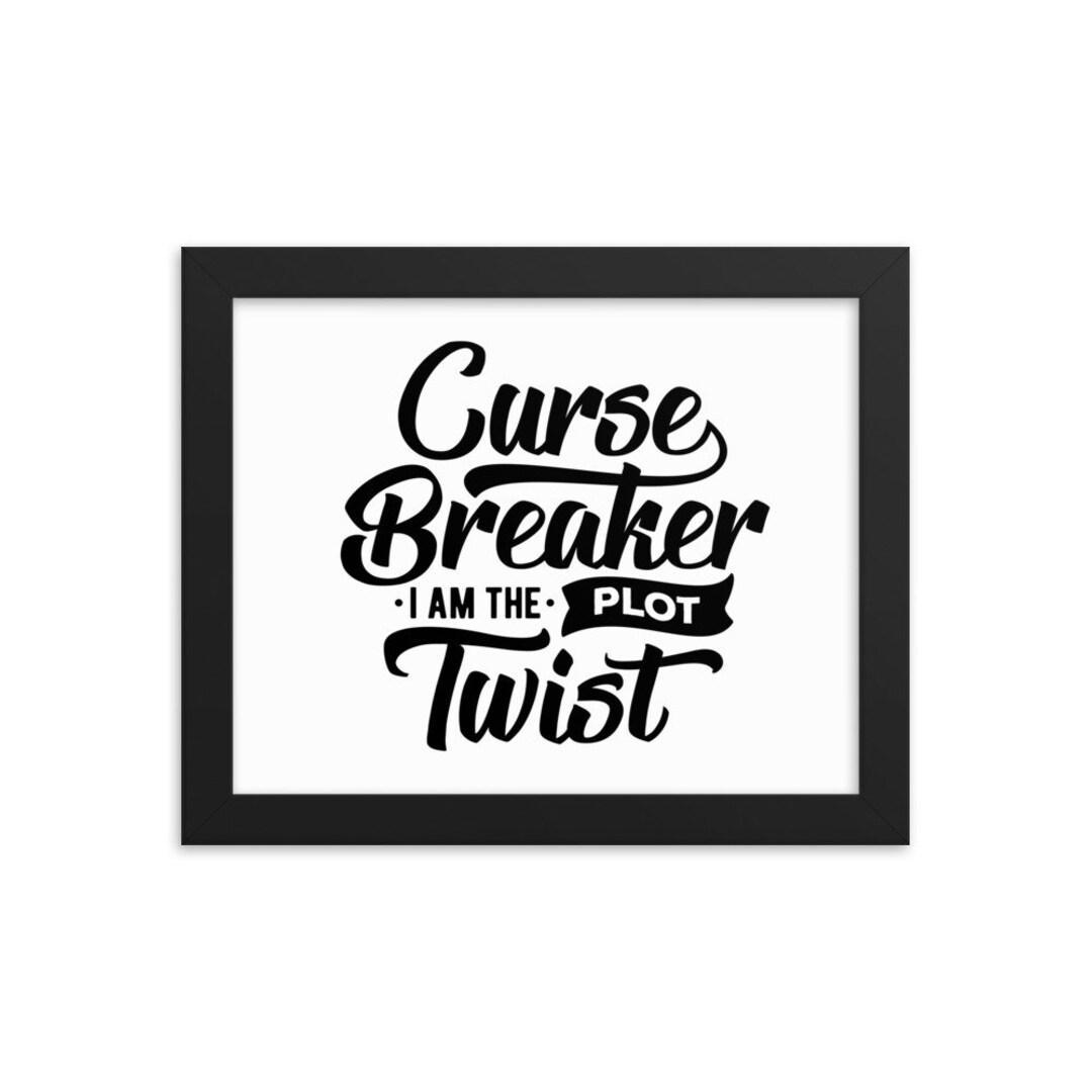Curse Breaker Minimalist Framed Poster - Etsy