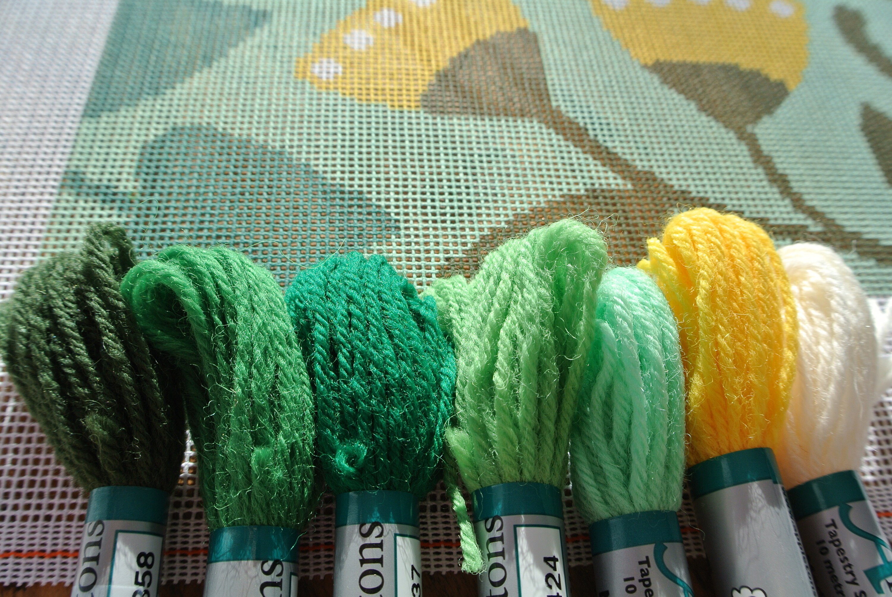 Cross Stitch / Tent Stitch Needlepoint Kit: 'start the Day - Etsy