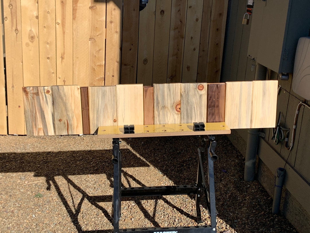 Blue Pine and Walnut Sign - Etsy