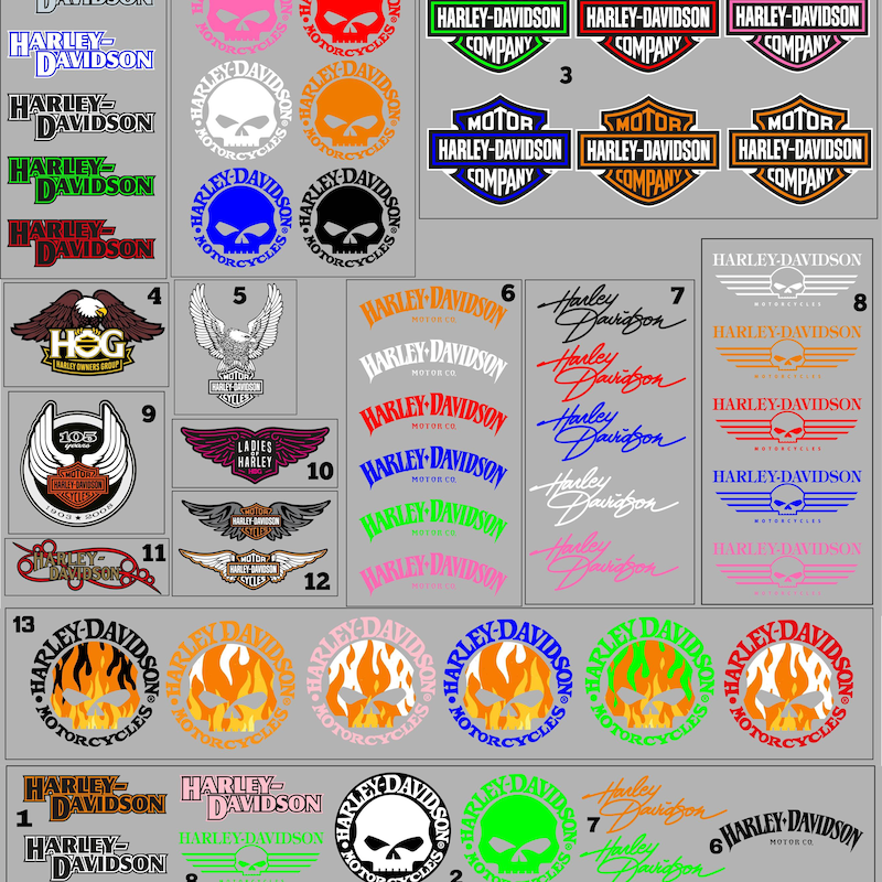 Harley Davidson Emblems - Etsy