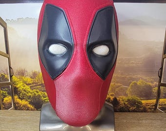 Deadpool Cosplay Mask, Halloween, With Faceshell and Magnetic Lenses ...