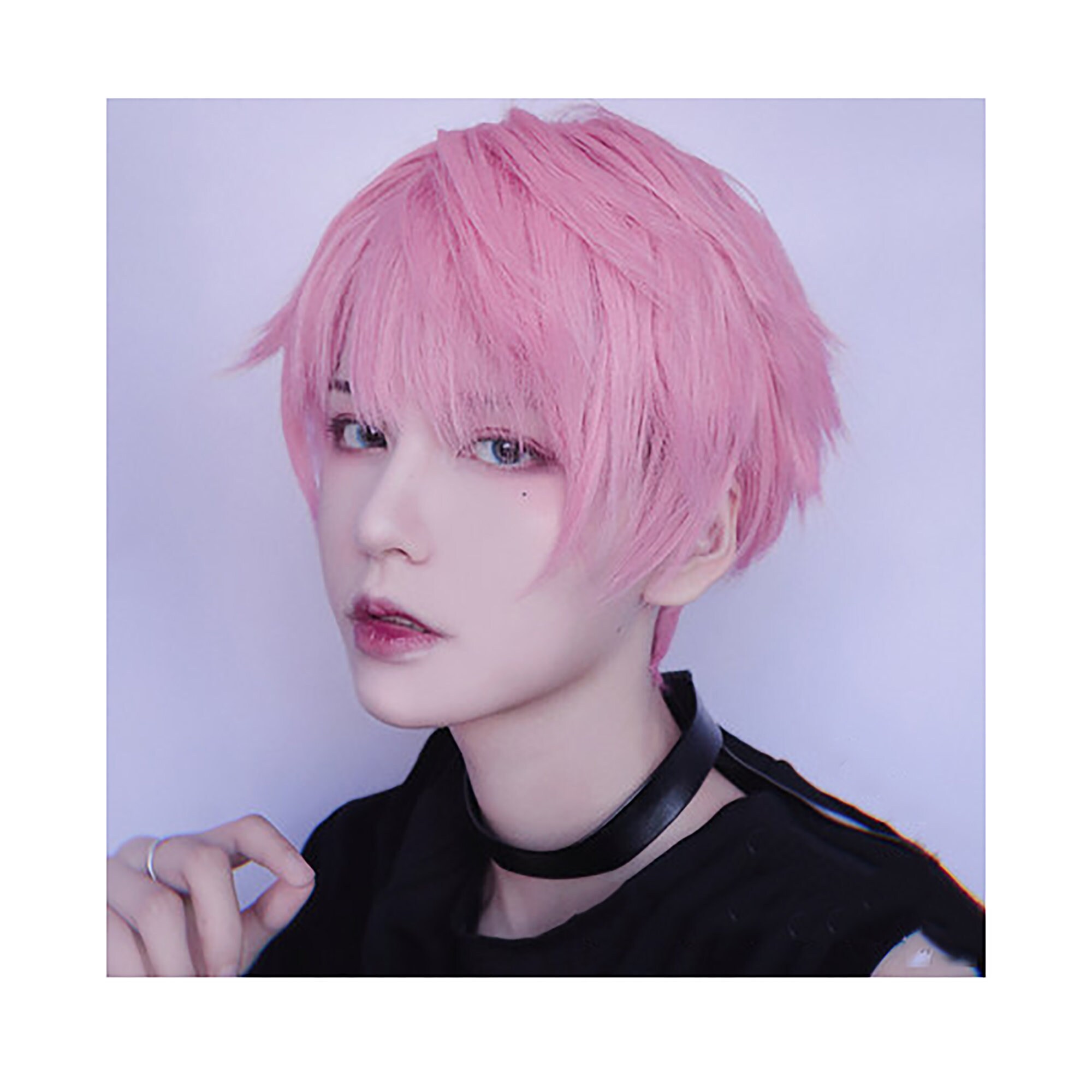 Pink male wig store