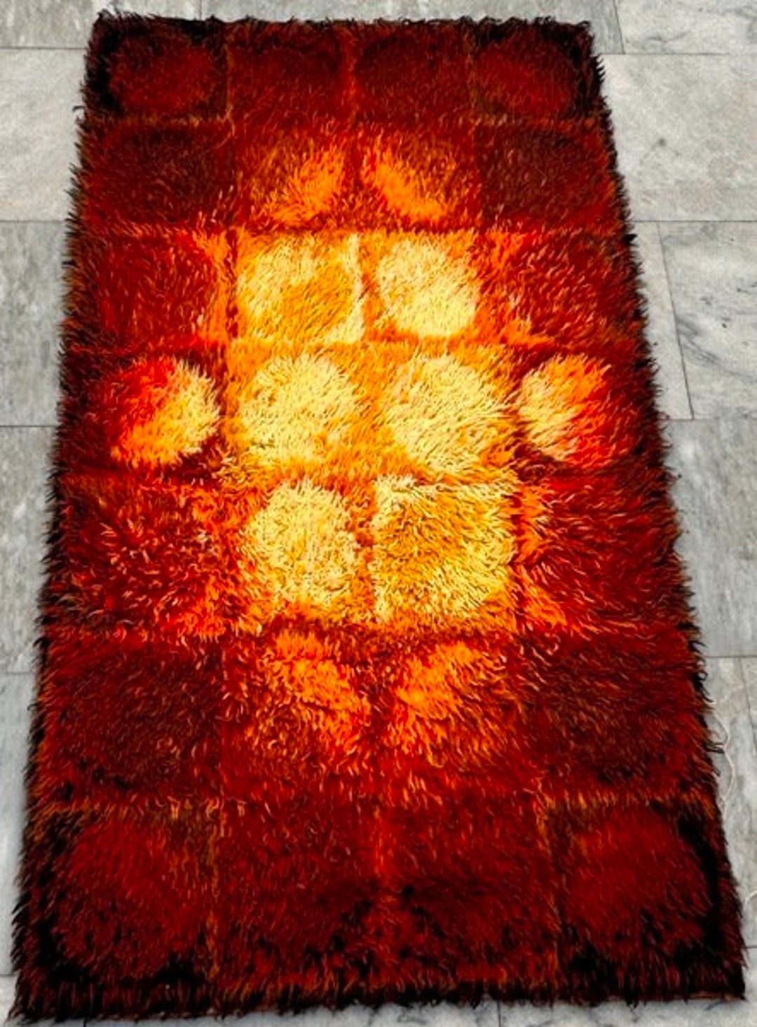 2x4 Vintage Swedish Scandinavian Soft Rug, Bedroom Rug Beautiful Fluffy ...