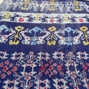 4x7 Antique Ikat, Indonesian Ikat, West Sumba Ikat Shawl, Wall Hanging ...