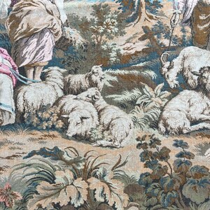 4x6 Vintage French Medieval Pictorial Large Size Tapestry Best for Wall ...