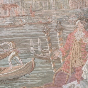 2x3 French Tapestry, Vintage Medieval Tapestry, Pictorial Tapestry ...