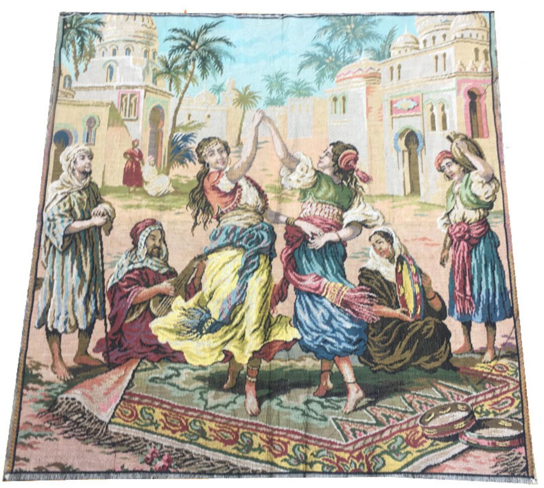 3x3 French Tapestry, Vintage Medieval Tapestry, Stunning Tapestry, Home ...