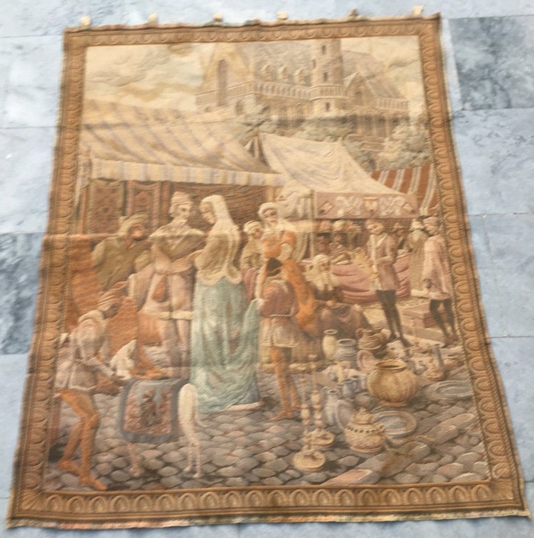 Tapiz francés 3x4 tapiz medieval antiguo tapiz - Etsy México