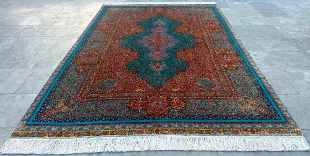 5x7 Silk Rug High Quality Silk Rug Bamboo Silk Rug Best Home Decor Rug ...