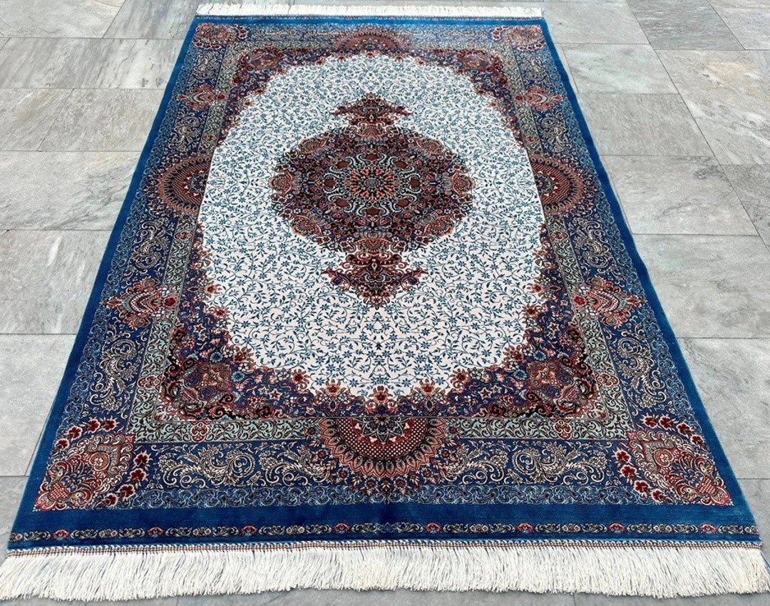 4x6 Silk Rug High Quality Silk Rug Bamboo Silk Rug Luxury Home Decor ...