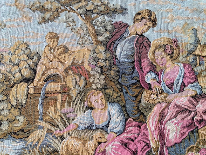 1.5x3 French Tapestry Vintage Medieval Tapestry Pictorial - Etsy