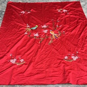 5x6 Vintage Chinese Tablecloth, Embroidered Antique Chinese Tablecolth ...