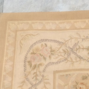 6x9 Aubusson Rug, French Aubusson, Vintage Area Rug, Handmade Kilim Rug ...