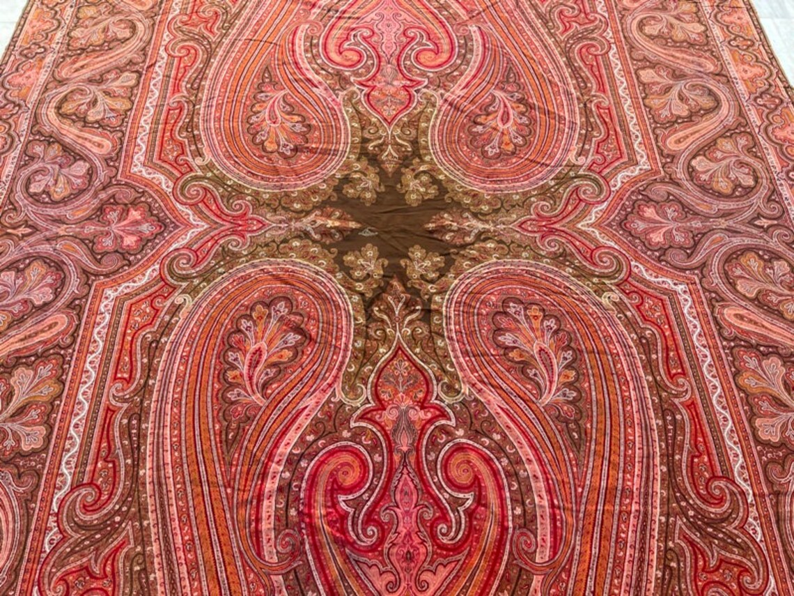 5x11 Paisley Shawl Vintage Shawl 100 % Pure Woolen Scarf - Etsy