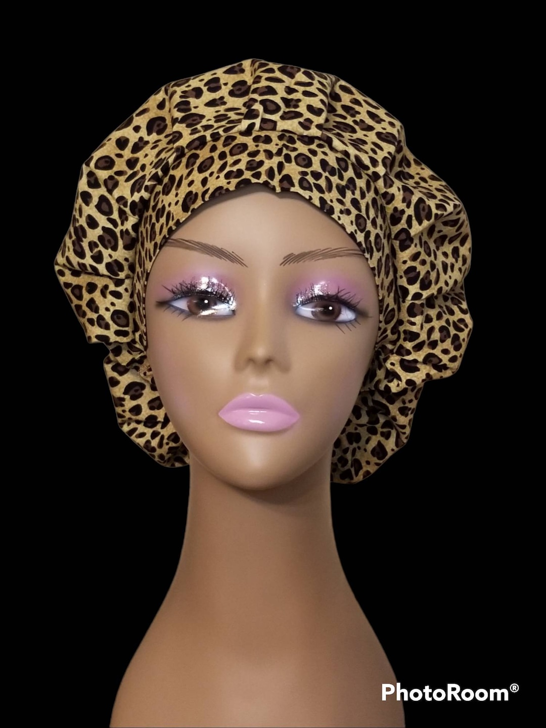 Cheetah print scrub bonnet - Etsy Österreich