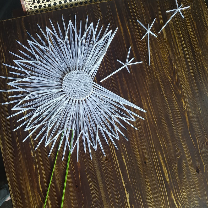 Dandelion String Art, Wall Décor, String Art, Perfect for Home Space - Etsy