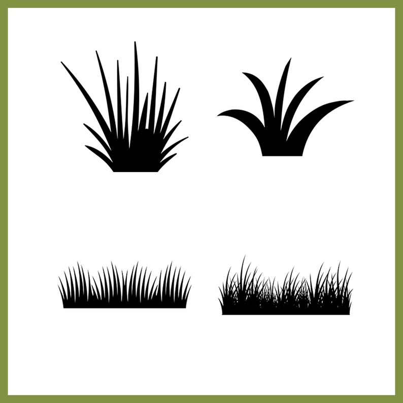 GRASS SVG BUNDLE, Wild Grass Svg Cut Files for Cricut, Grass Svg ...